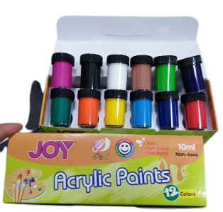 Joy Acrylic Paint Affordable (Pack of 12)| Tutuban Center - TutuBuy
